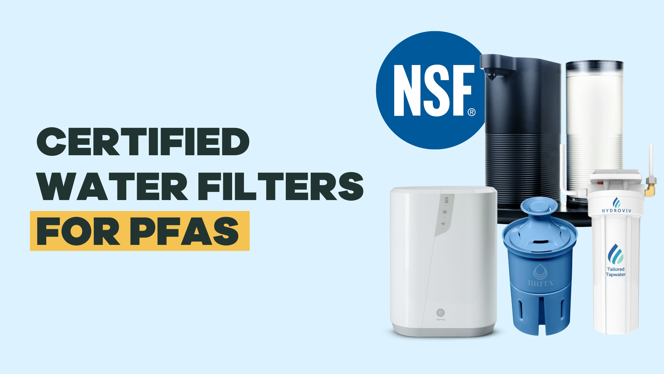 Quick Guide to NSF Certified Filters for PFAS – SimpleLab Tap Score