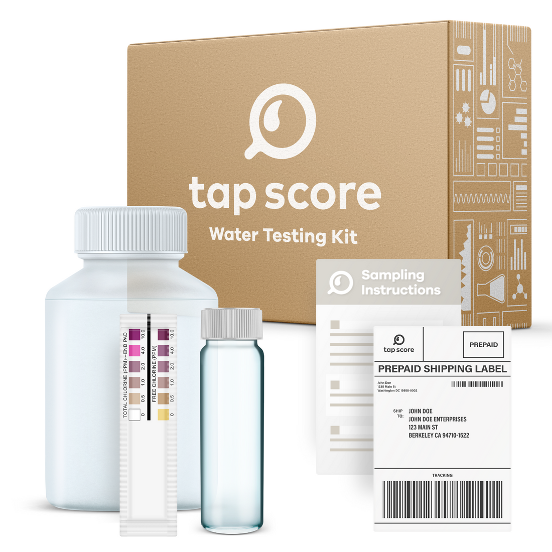Advanced Home Water Test Kit [Certified Lab] – SimpleLab Tap Score