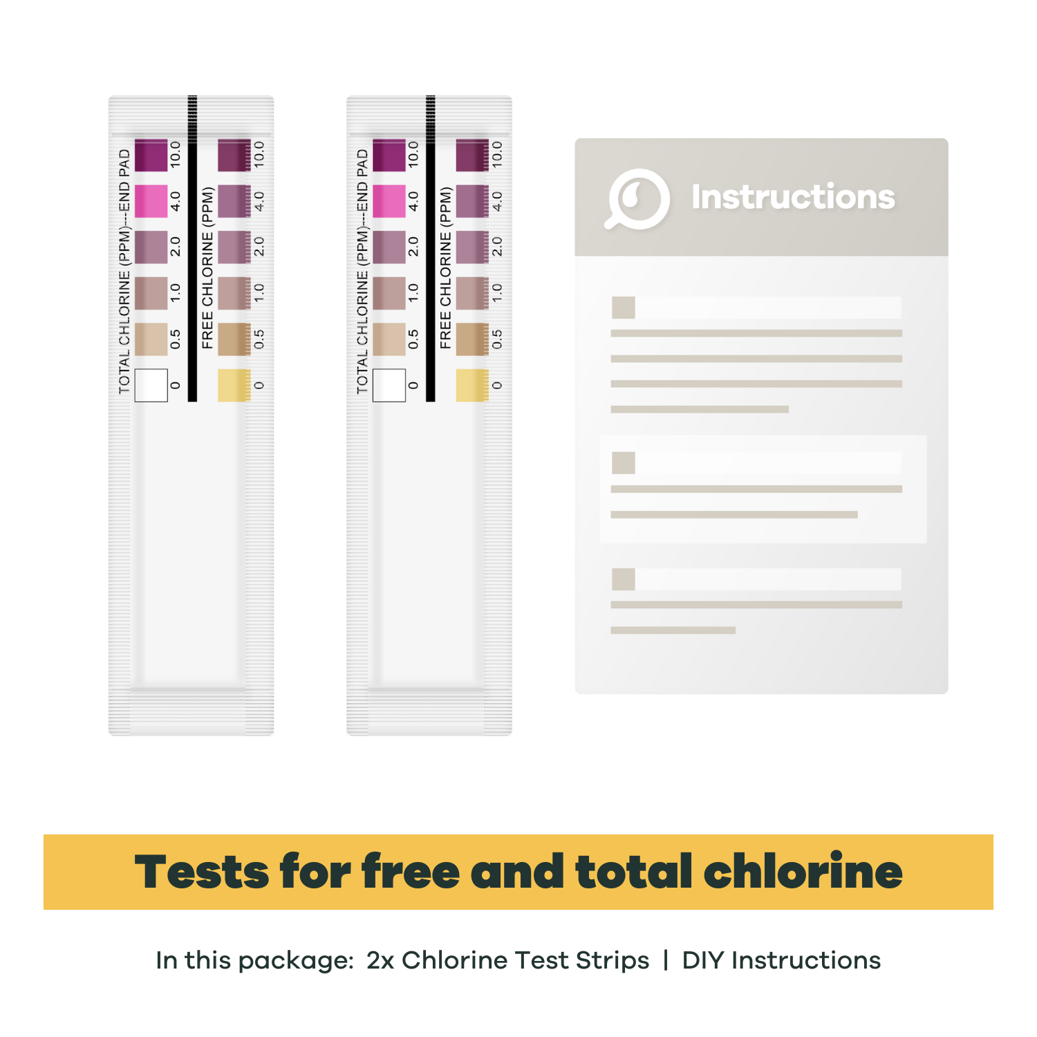 Chlorine Strips (2) – SimpleLab Tap Score