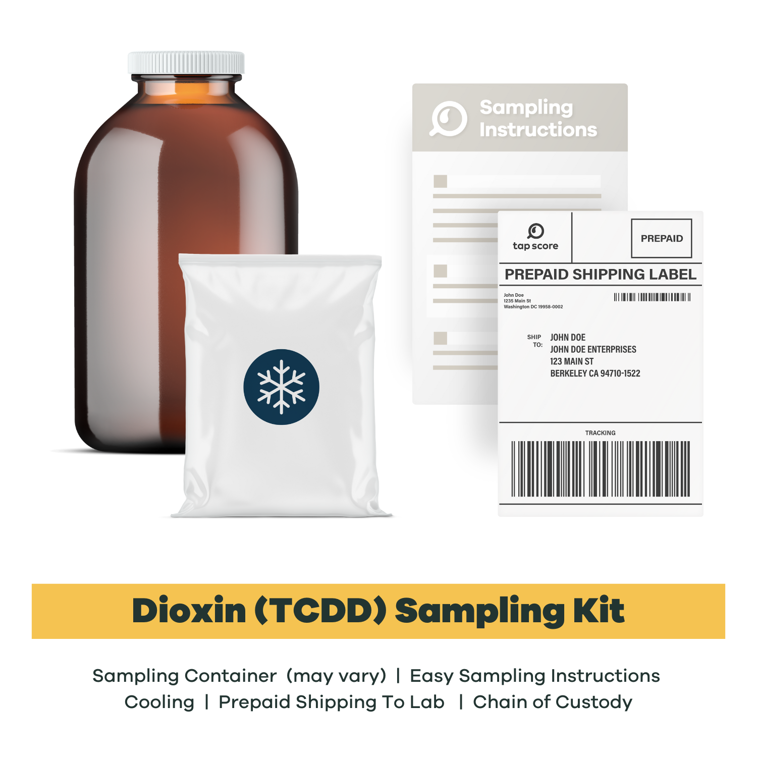 Dioxin (TCDD) Water Test Kit [Certified Laboratory] – SimpleLab Tap Score