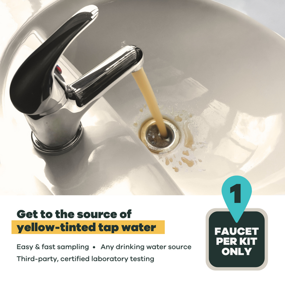 Yellow Tap Water Test Kit [Certified Laboratory] – SimpleLab Tap Score