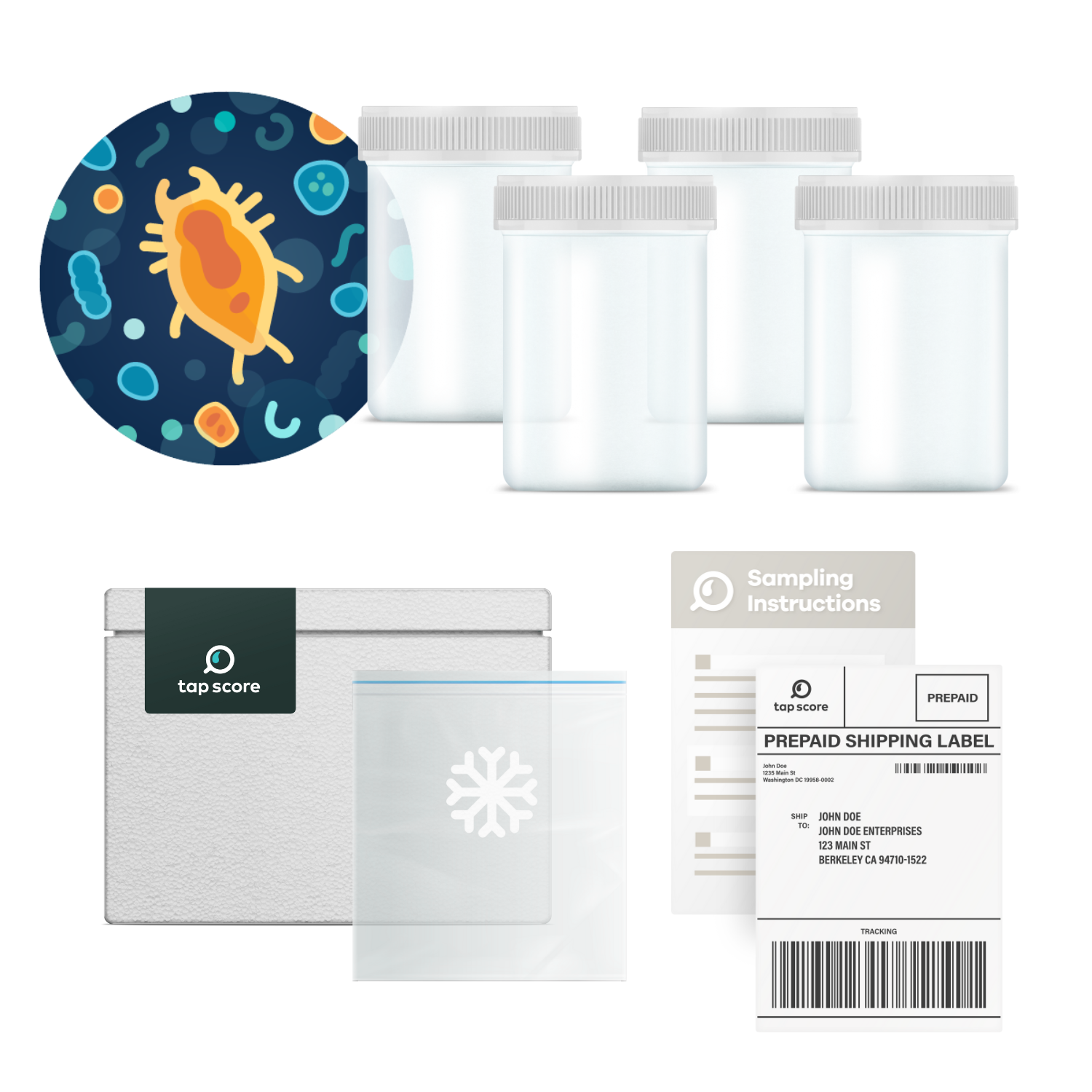 Total Microbiology Water Test Kit – SimpleLab Tap Score
