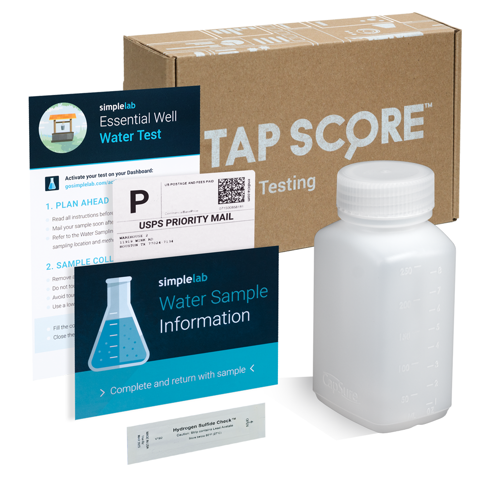 Essential Well Water Test – SimpleLab Tap Score
